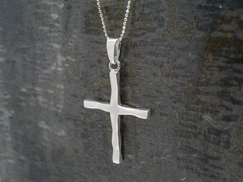 Wavy Cross Pendant – Corazon Sterling Silver from Taxco